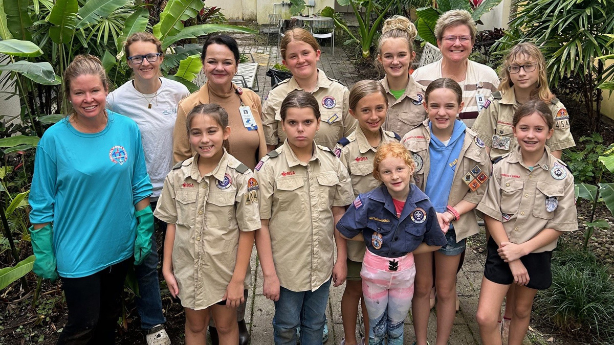 All-Girls Scouts BSA Troop Transforms Sebastian River Medical Center’s ...